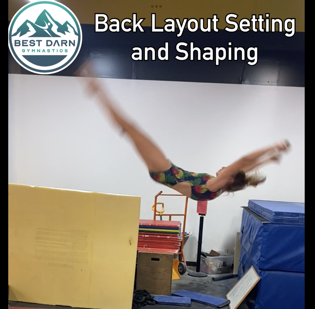 Back Layout Shaping on Trampoline - Best Darn Gymnastics