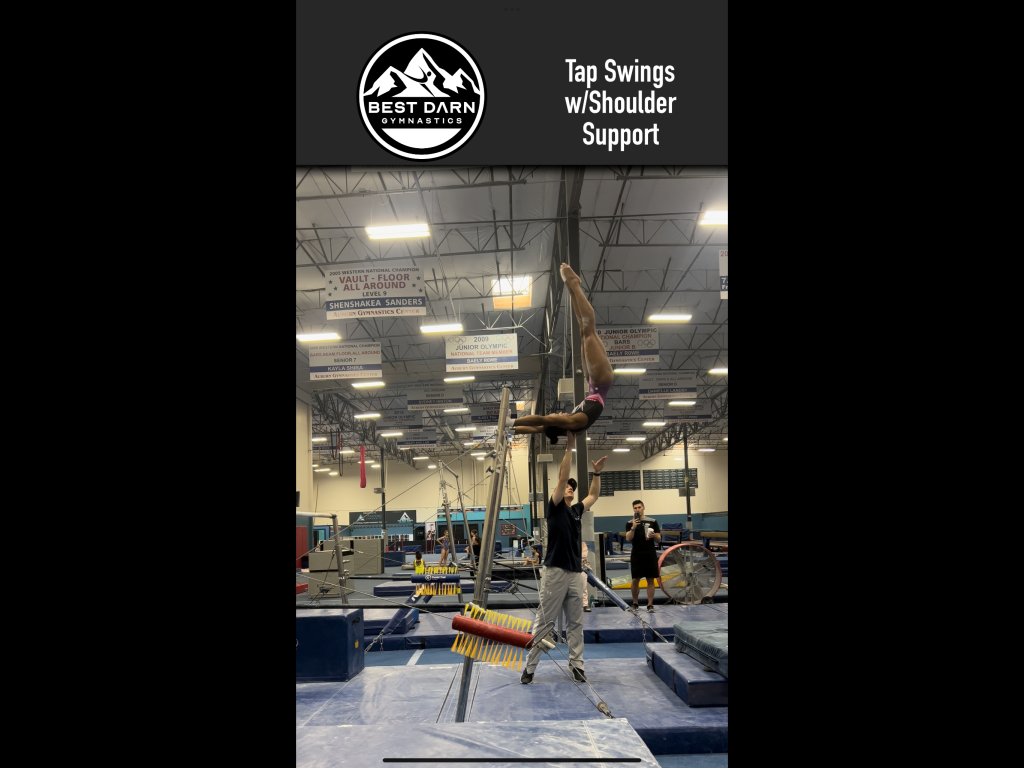 Tap Swings w/Shoulder Support - Best Darn Gymnastics