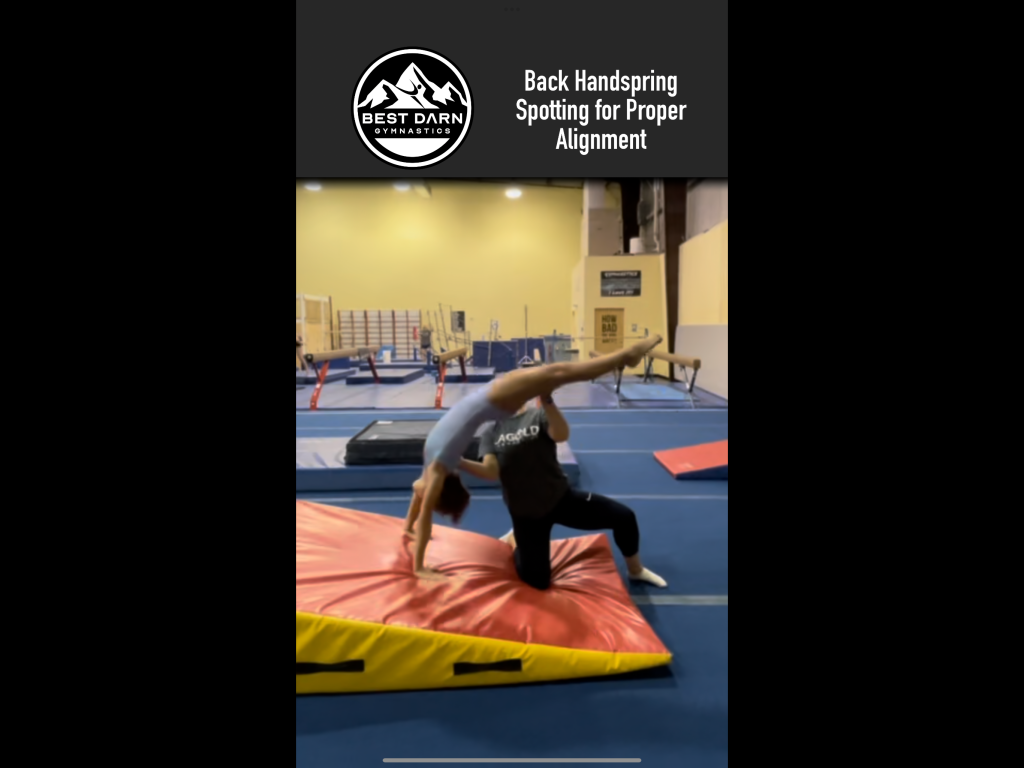 Back Handspring Tension and Alignment - Best Darn Gymnastics