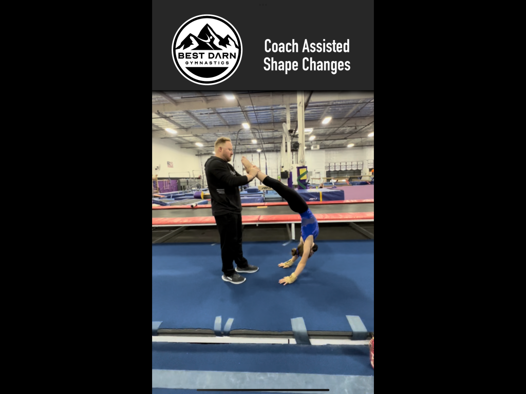 Coach/Partner Assisted Shape Changes - Best Darn Gymnastics