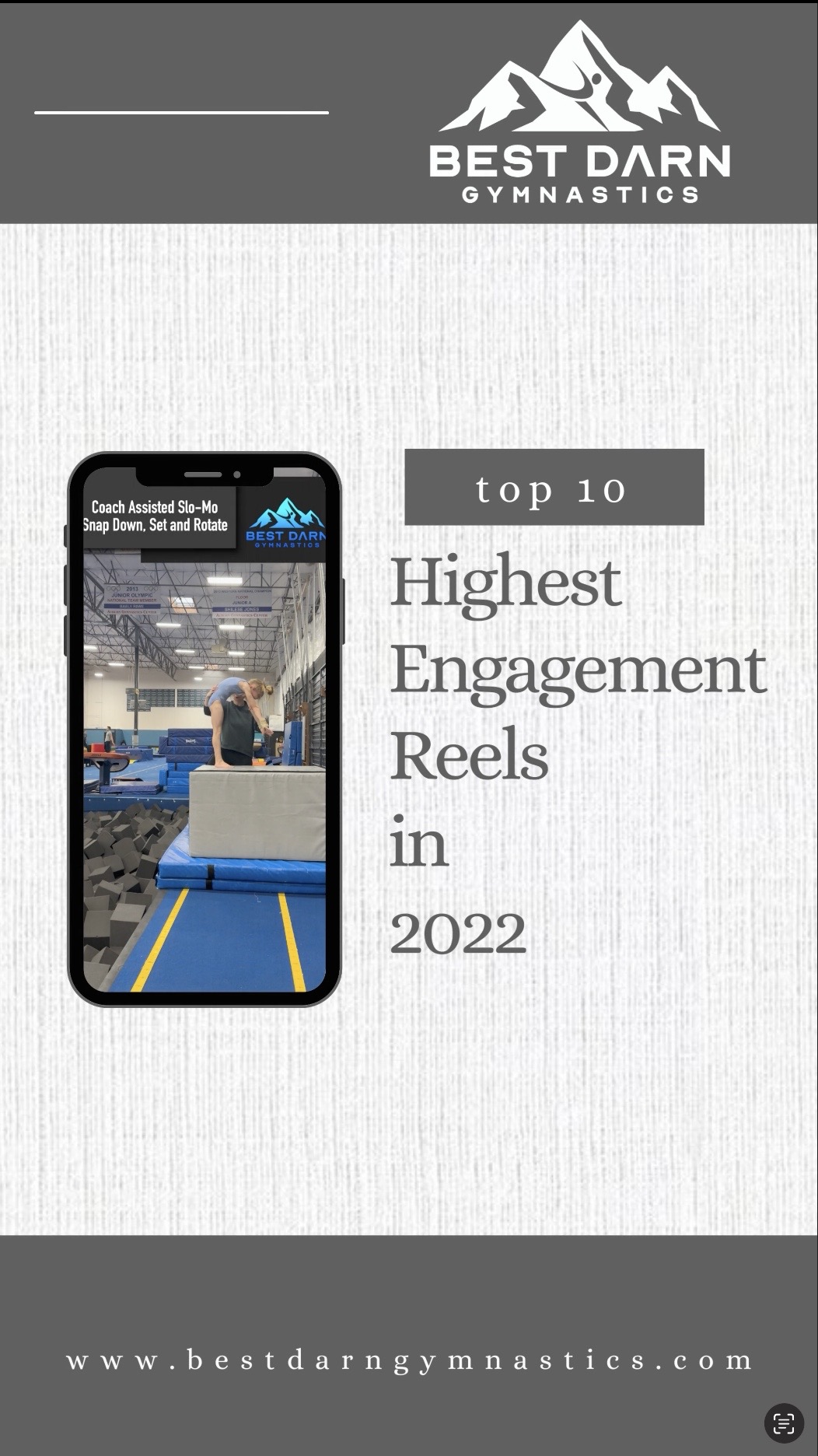 TOP TEN REELS OF 2022 - Best Darn Gymnastics