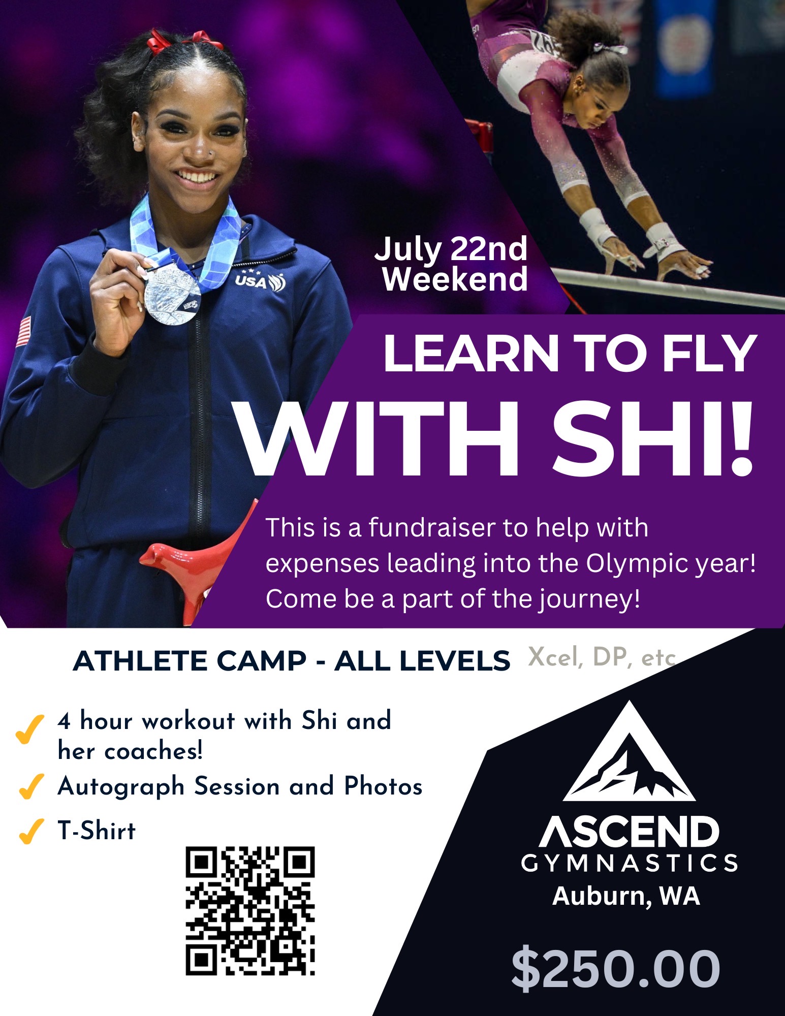 Learn to Fly with Shi - Athlete Training Camp / Fundraiser - Best Darn ...
