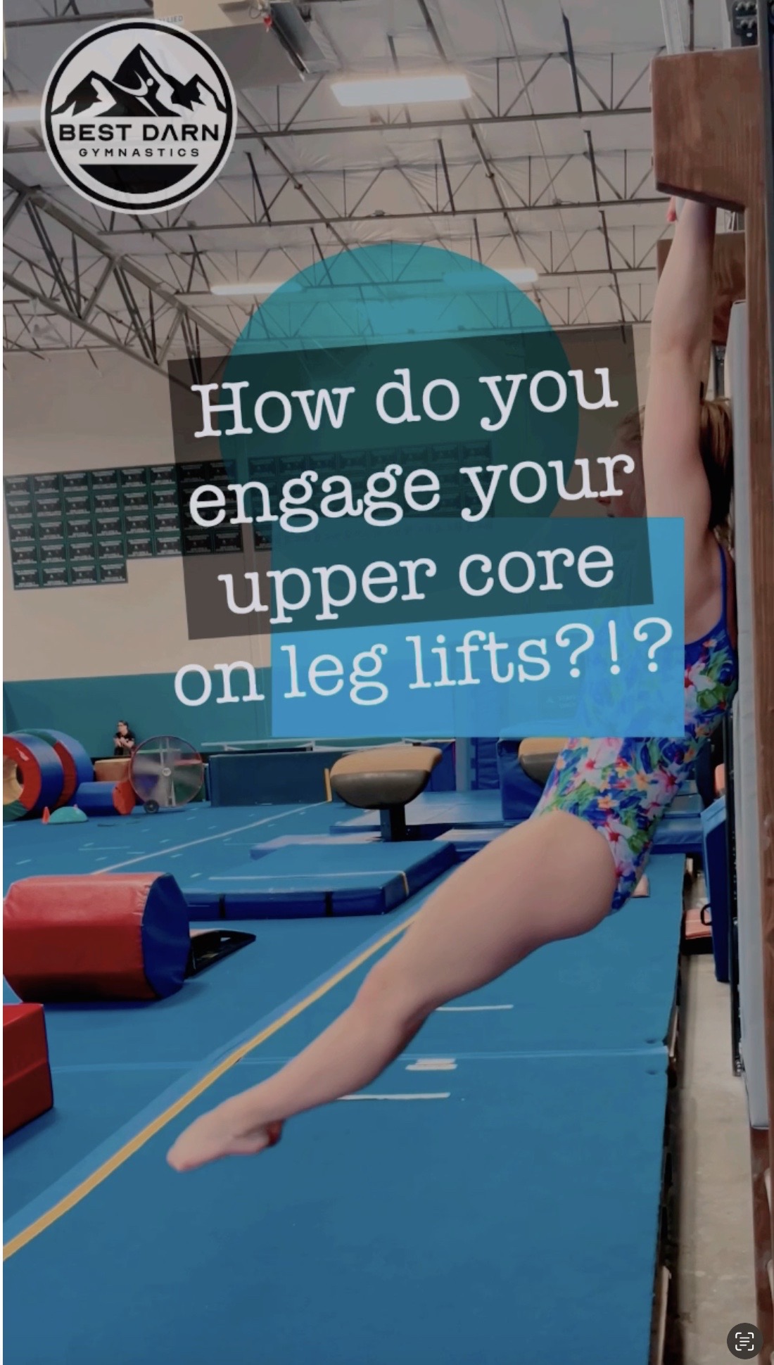 Leg Lifts to Engage Upper Core - Best Darn Gymnastics