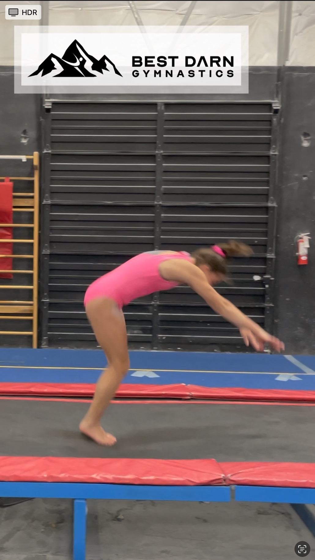 Back Handspring Finish Position - Best Darn Gymnastics