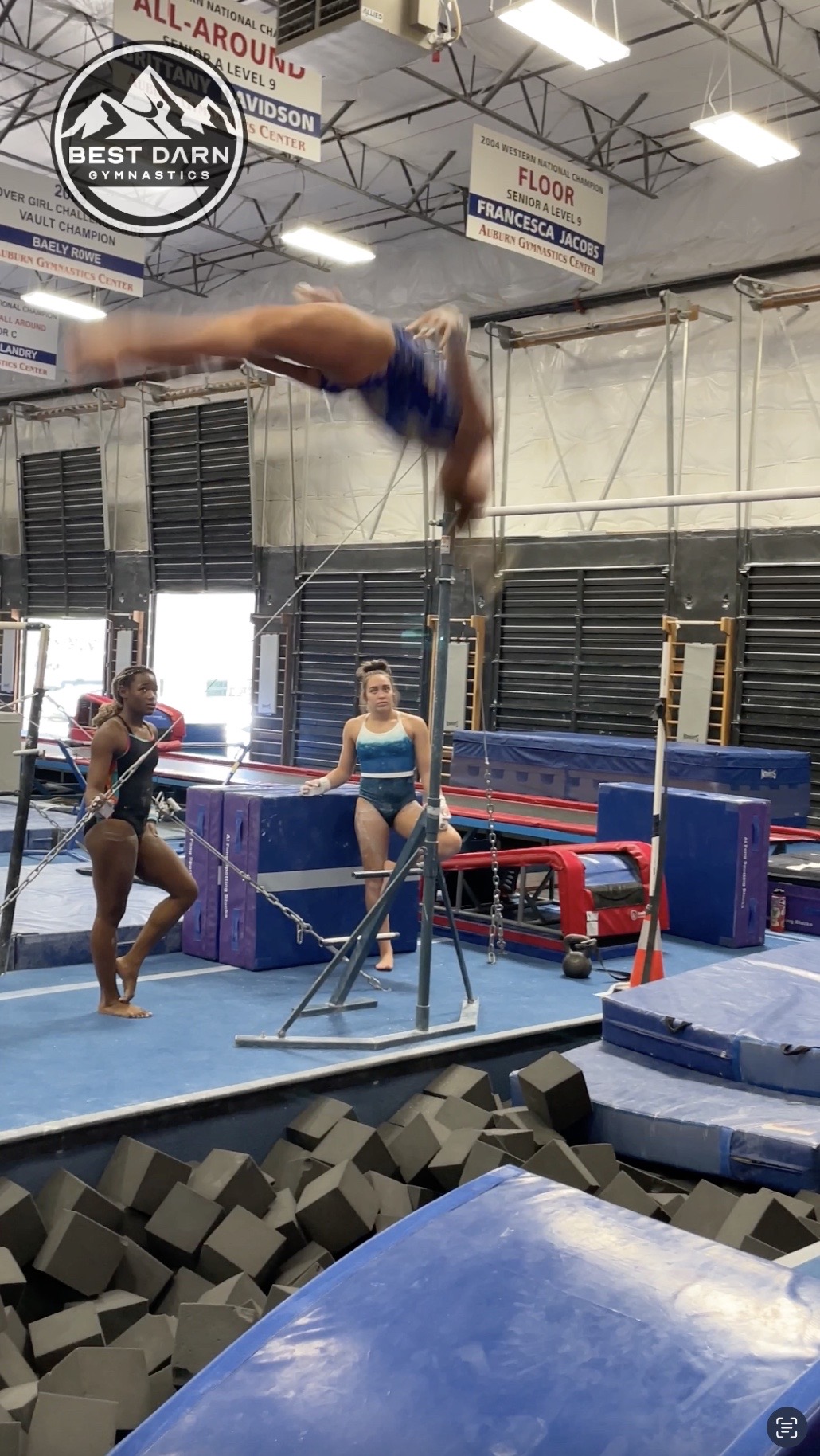 Double Layout Technique on Bars - Best Darn Gymnastics